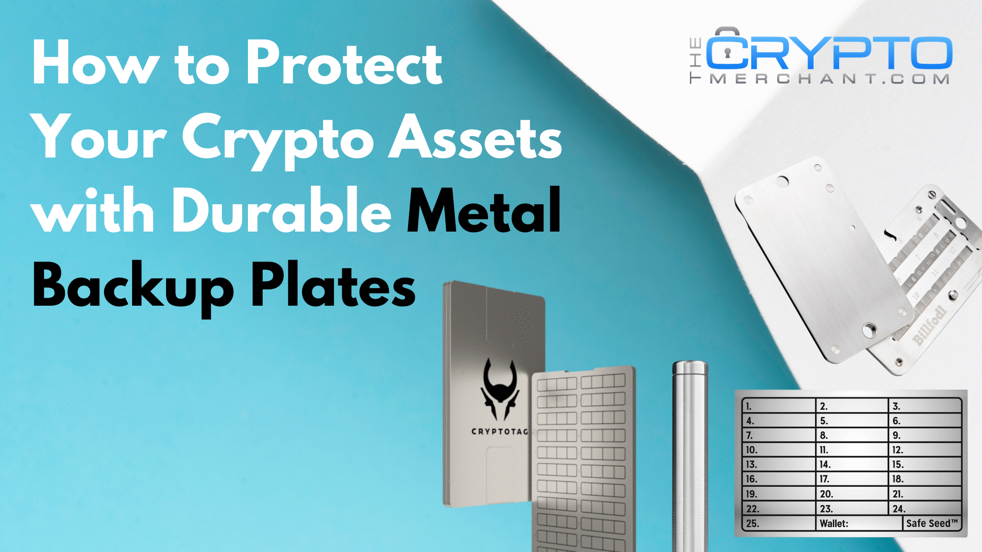 How to Protect Your Crypto Assets with Durable Metal Backup Plates ...